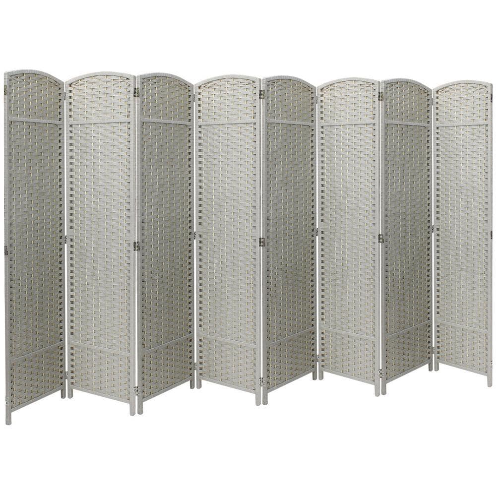 Sorbus Beige 8 Panel 6 ft. Tall Double Hinged Foldable Panel Room ...
