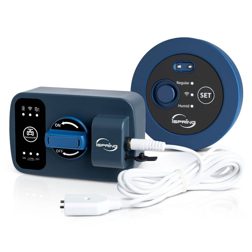 ISPRING Automatic Water Shut-Off Valve, Smart Leak Detector with 1 ...