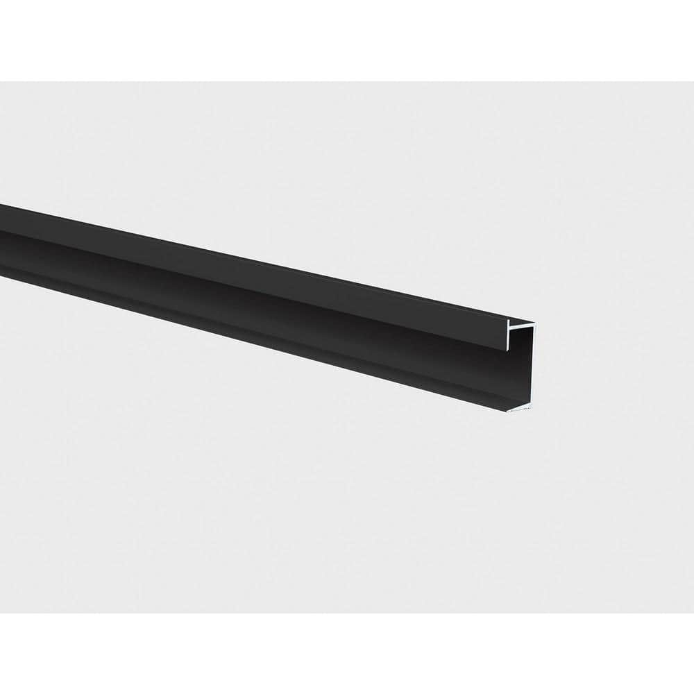 EMAC Novotri Eclipse Matt Black 1-1/16 in. H x 7/16 in. Aluminum Tile ...