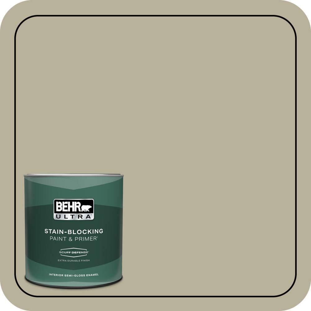 BEHR ULTRA 1 qt. #N340-3 Bonsai Pot Extra Durable Semi-Gloss Enamel ...