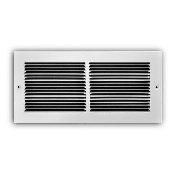Everbilt 14 in. x 6 in. 1-Way Steel Baseboard Return Air Grille in ...