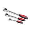 TEKTON 1/4 in., 3/8 in., 1/2 in. Swivel Head Ratchet Set (3-Piece ...