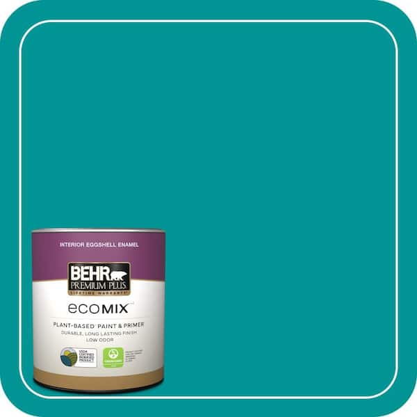 BEHR PREMIUM PLUS 1 qt. #P460-6 Paradise Landscape Eggshell Enamel ...