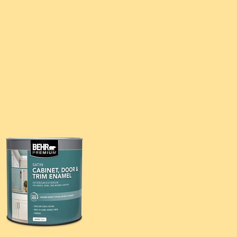 BEHR PREMIUM 1 qt. #P290-3 Roasted Corn Satin Enamel Interior/Exterior ...