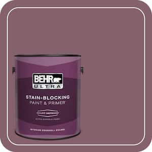 BEHR PREMIUM PLUS 1 qt. #BIC-35 Vintage Plum Flat Low Odor Interior ...