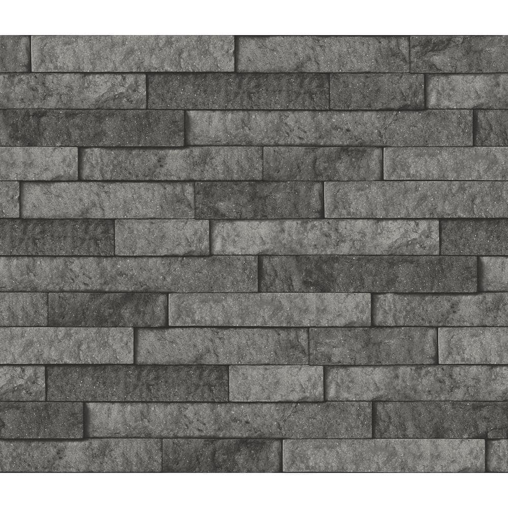 InHome Stone Slate Grey Peel and Stick Rolled Backsplash Sample ...