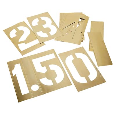Number Stencil - Commercial Stencils - Signage - The Home Depot