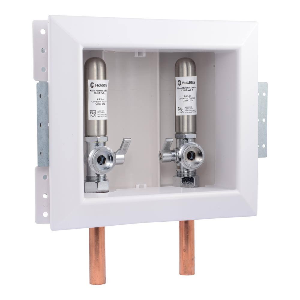 HOLDRITE 1/2 in. Copper x 3/4 in. Male Hose Thread Fire-Rated Washing ...