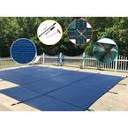 Water Warden 18 ft. x 36 ft. Rectangle In-Ground Pool Safety Net ...