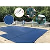 Water Warden 20 ft. x 40 ft. Rectangle Blue Mesh In-Ground Safety Pool ...