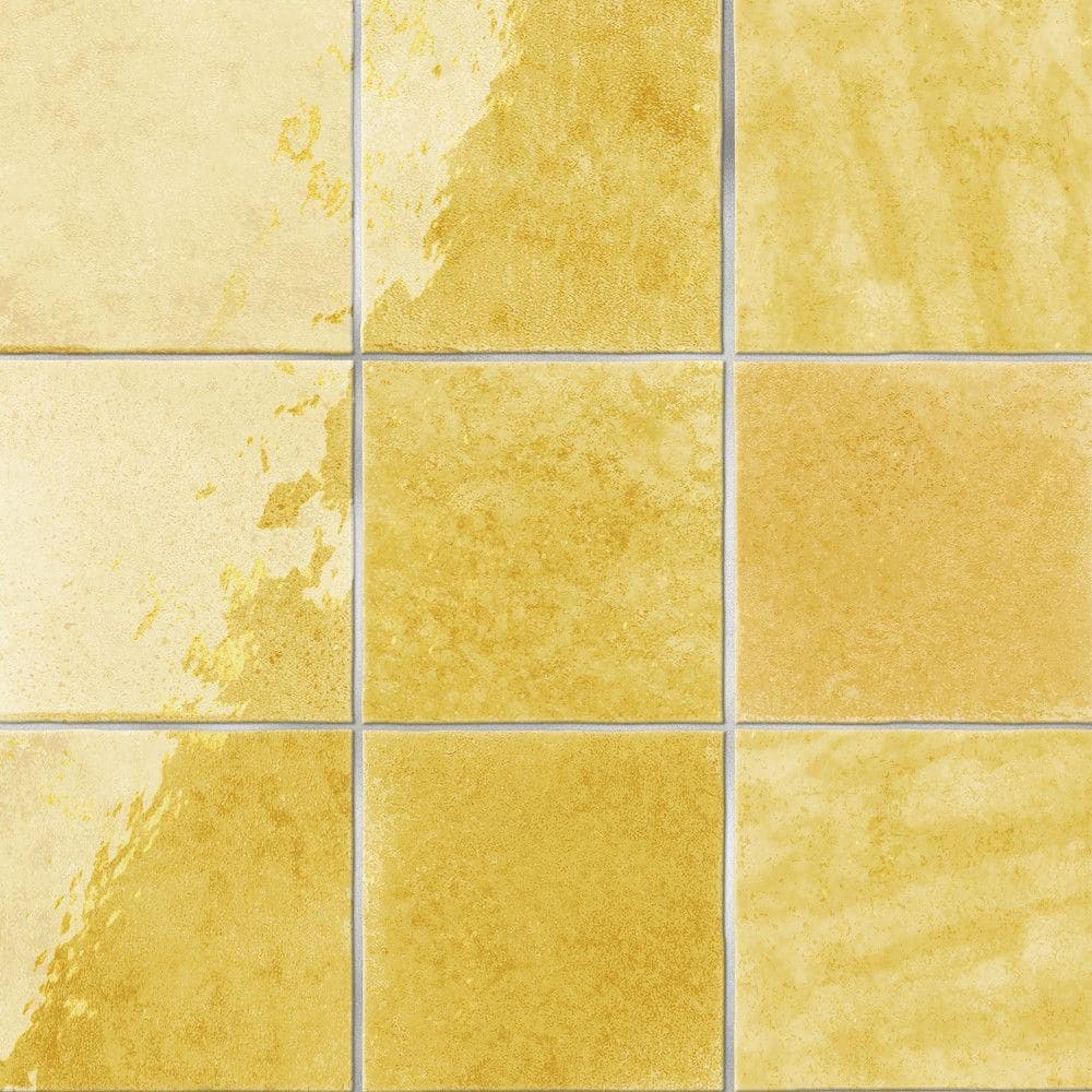Merola Tile Menorca Lemon 4 in. x 4 in. Ceramic Wall Tile (6.6 sq. ft ...
