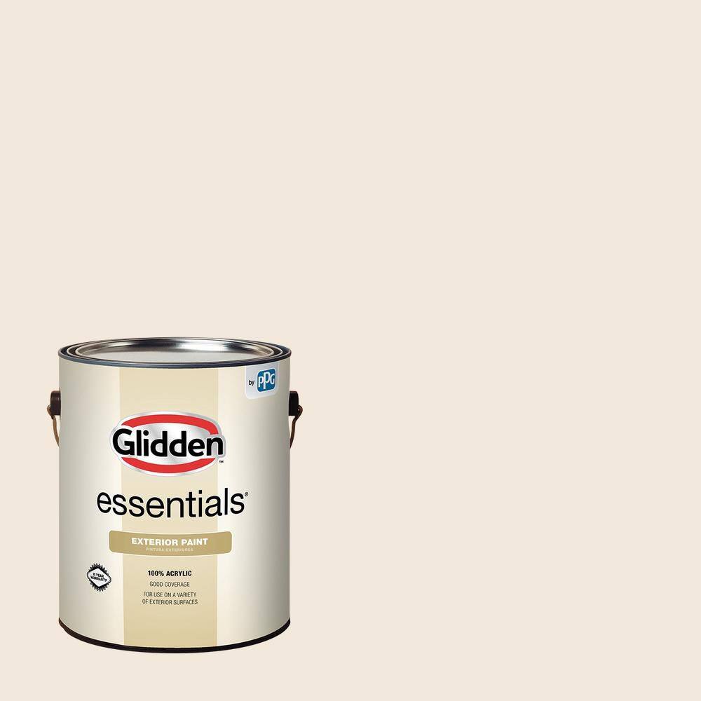 Glidden Essentials 1 gal. PPG1163-6 Blue Fjord Satin Exterior Paint ...