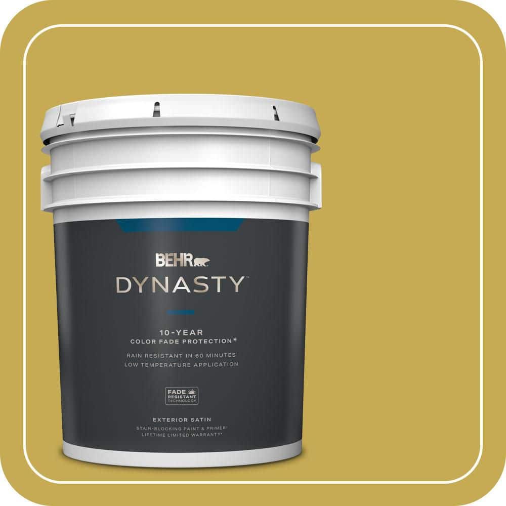 BEHR DYNASTY 5 gal. #380D-6 Leapfrog Satin Enamel Exterior Stain ...