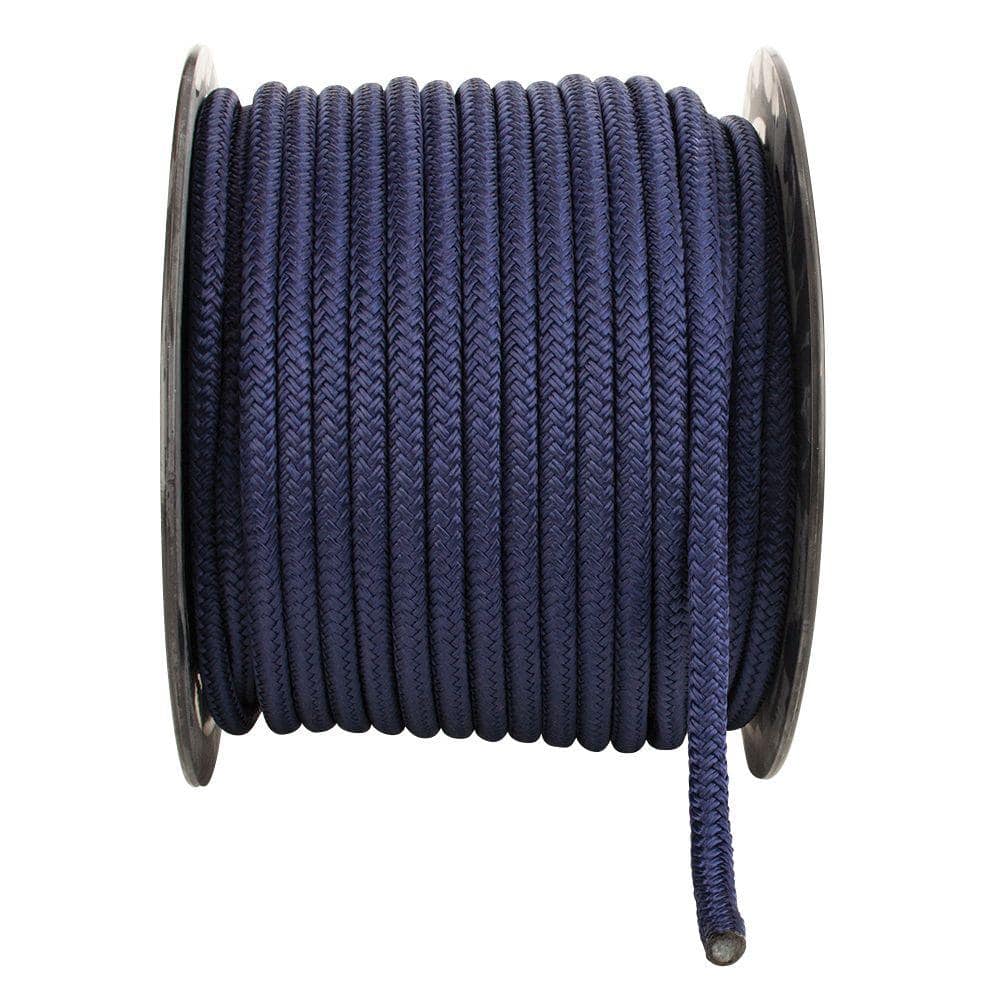 Everbilt 1/2 in. x 250 ft. Navy Double Braided Nylon Rope Reel 67120 ...