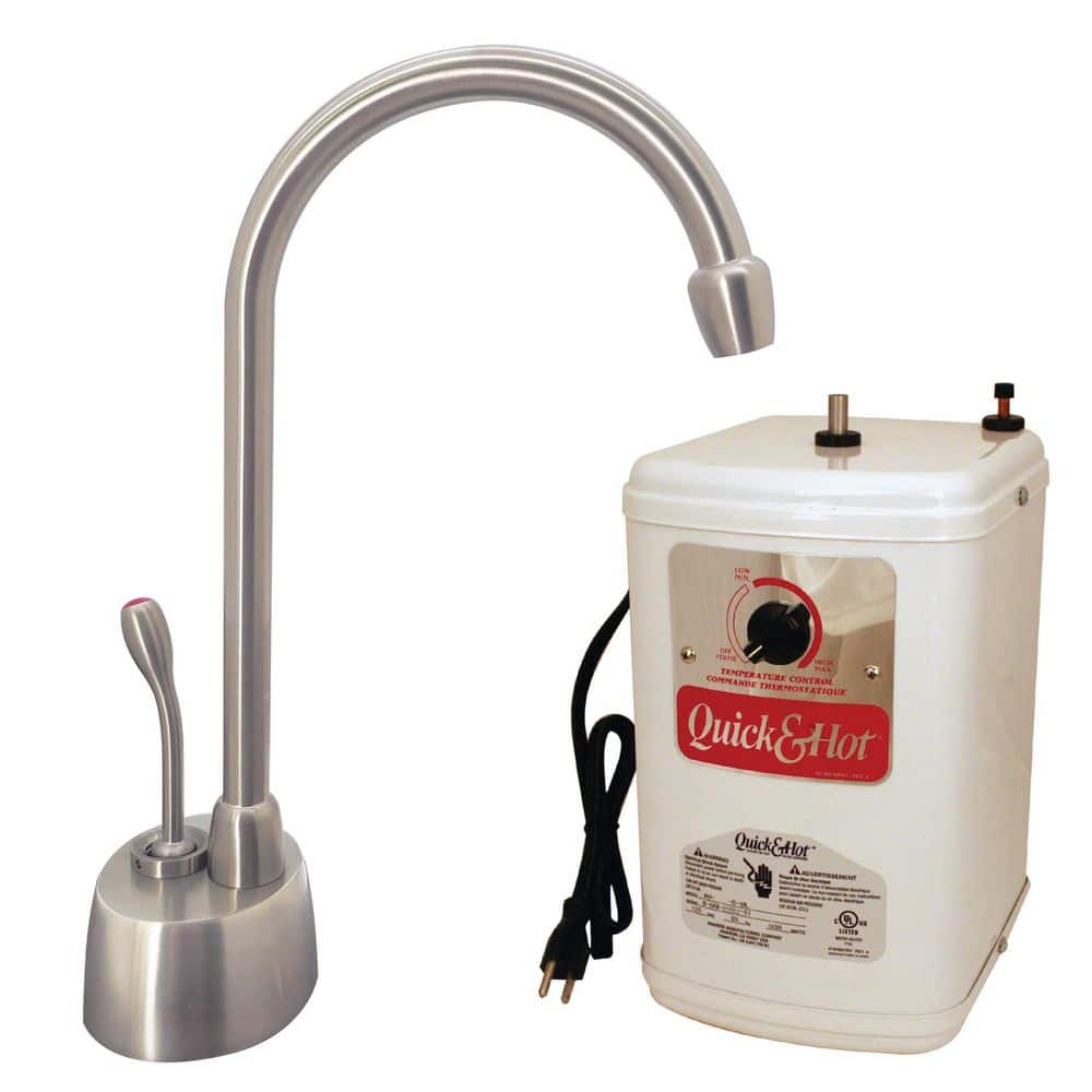 Westbrass 9 in. Velosah 1-Handle Hot Water Dispenser Faucet with ...