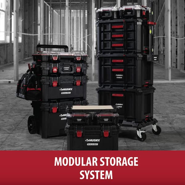 Husky Build-Out Modular Tool Storage 6-Compartment Deep Organizer ...
