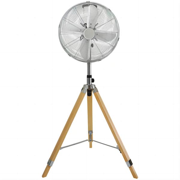 dubbin Vintage Tripod Fan: Retro Style Stand Fan for Home Air Circulation with 3 Speeds and ...