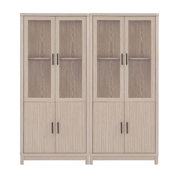 White washed oak bookcase store
