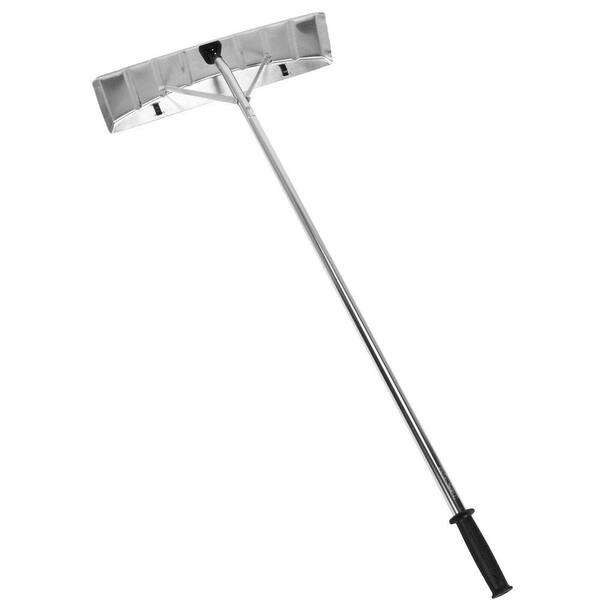 WELLFOR 240 in. Aluminum Poles Extendable Snow Roof Rake NP-HGY-10216 ...