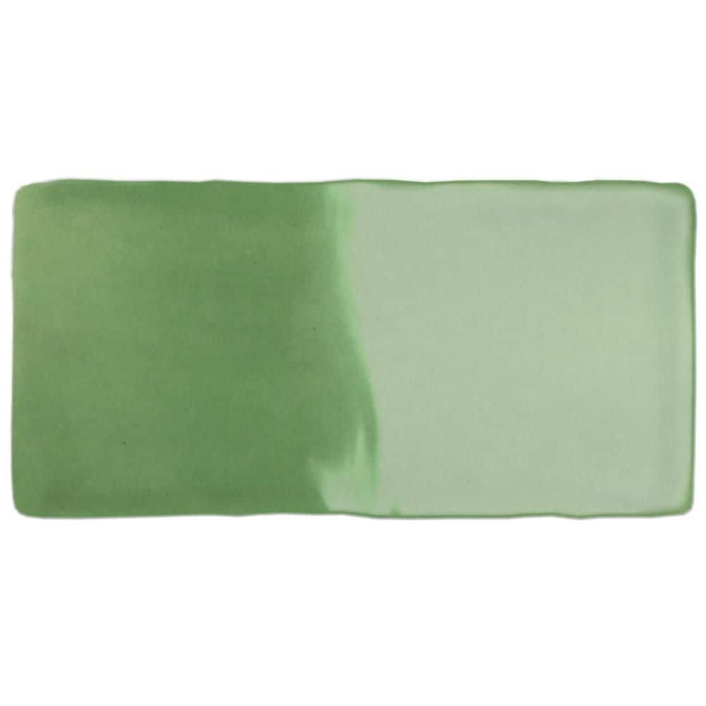 Merola Tile Viva Aloe 3 in. x 6 in. Ceramic Wall Take Home Tile Sample ...