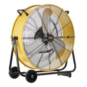 Lifeplus Industrial Fan 24 in. Heavy-Duty Drum 3-Speed 9640 CFM Air ...