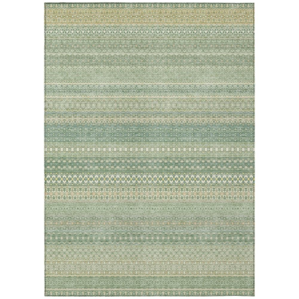 Addison Rugs Chantille ACN527 Aloe 8 ft. x 10 ft. Machine Washable ...