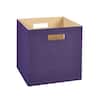 ClosetMaid 13 in. D x 13 in. H x 13 in. W Purple Fabric Cube Storage ...