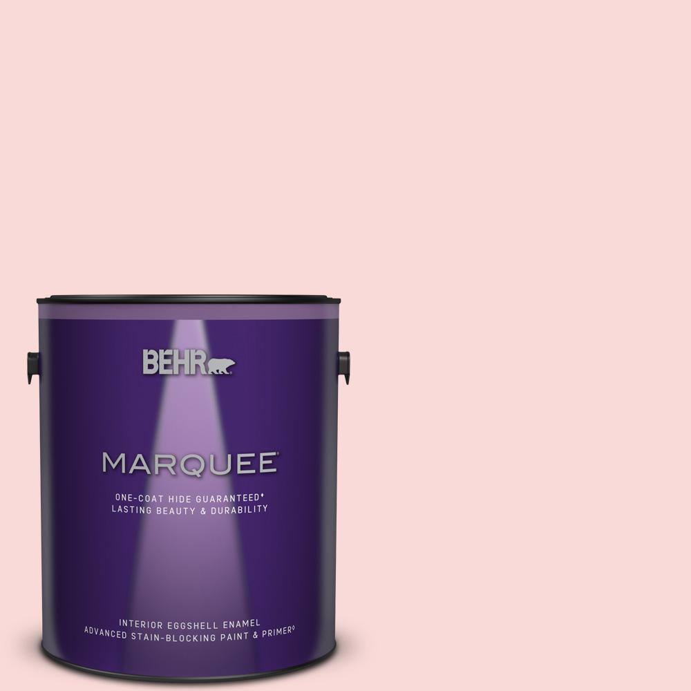 BEHR MARQUEE 1 gal. #140A-2 Coy Pink Eggshell Enamel Interior Paint ...