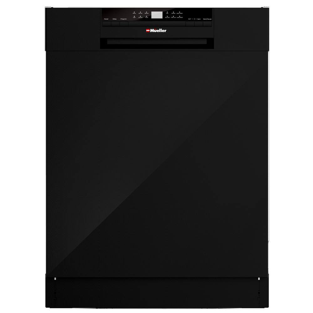 MUELLER 24 in. Black Stainless Steel Front Control Digital Built-In ...