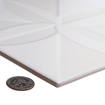 8x8 - White - Ceramic Tile - Tile - The Home Depot