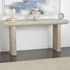 Litton Lane 63 in. Beige Extra Large Rectangle Wood Console Table ...