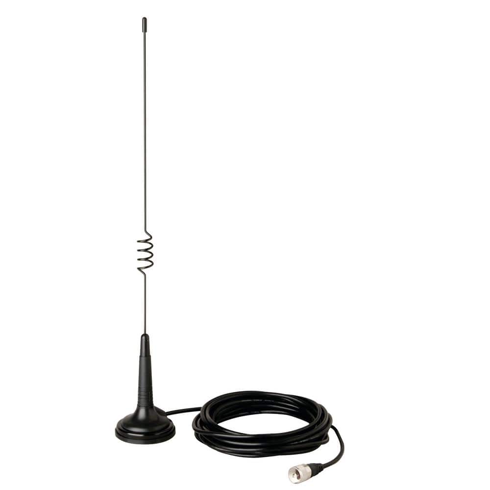 Cobra 18.5 in. Magnetic Mount 25-Mile Range UHF CB Outdoor Antenna HG ...