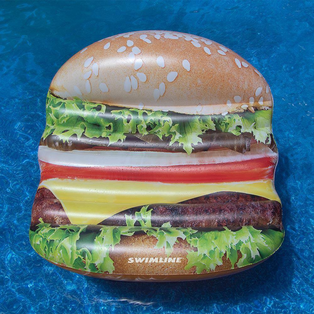 Swimline Deluxe Cheeseburger Island Pool Float 90591