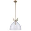 Hampton Bay Ballington 14 in. 1-Light Gold Oversized Pendant Light ...