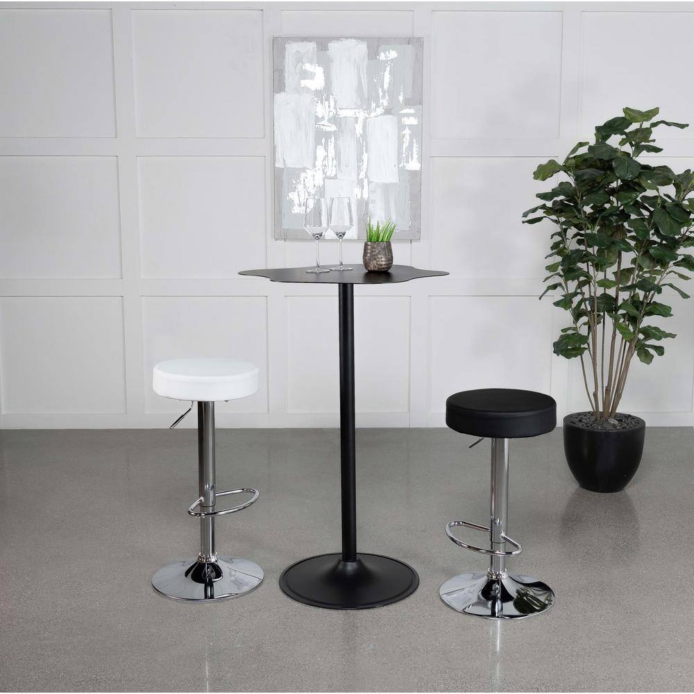 Coaster Keanu Black Pedestal Cloud-Shaped Top Bar Table 182230 - The ...