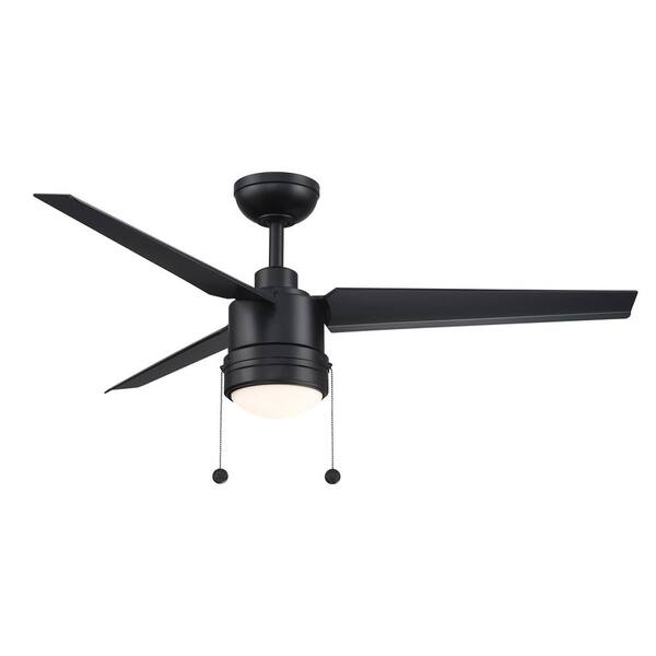 FANIMATION PC/DC 52 in. Integrated LED Indoor/Outdoor Black Ceiling Fan ...