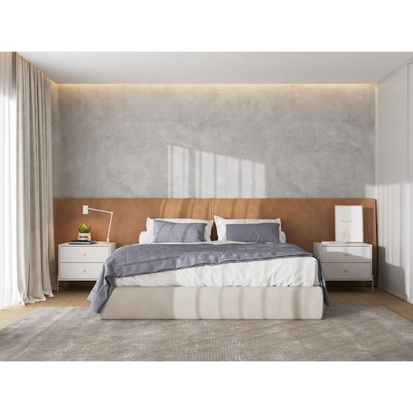 Off white nightstand for bedroom set of 2 store