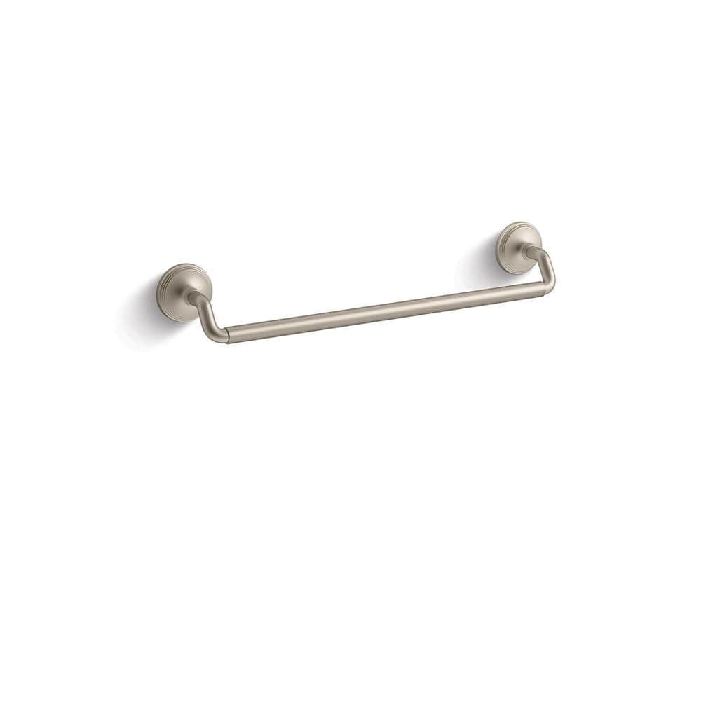 KOHLER Paces 18 in. Wall Mounted Towel Bar in Vibrant Brushed Nickel ...