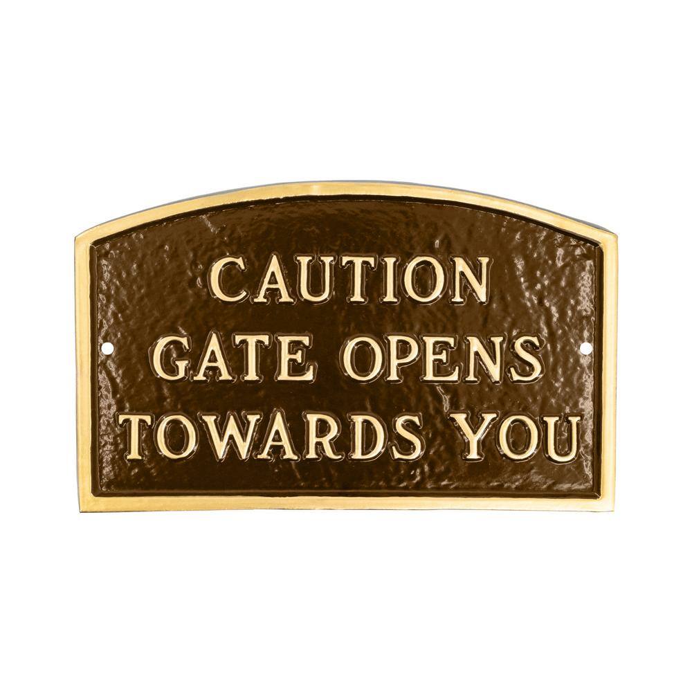 Montague Metal Products 10 in. x 15 Standard Arch Caution Gate Opens ...