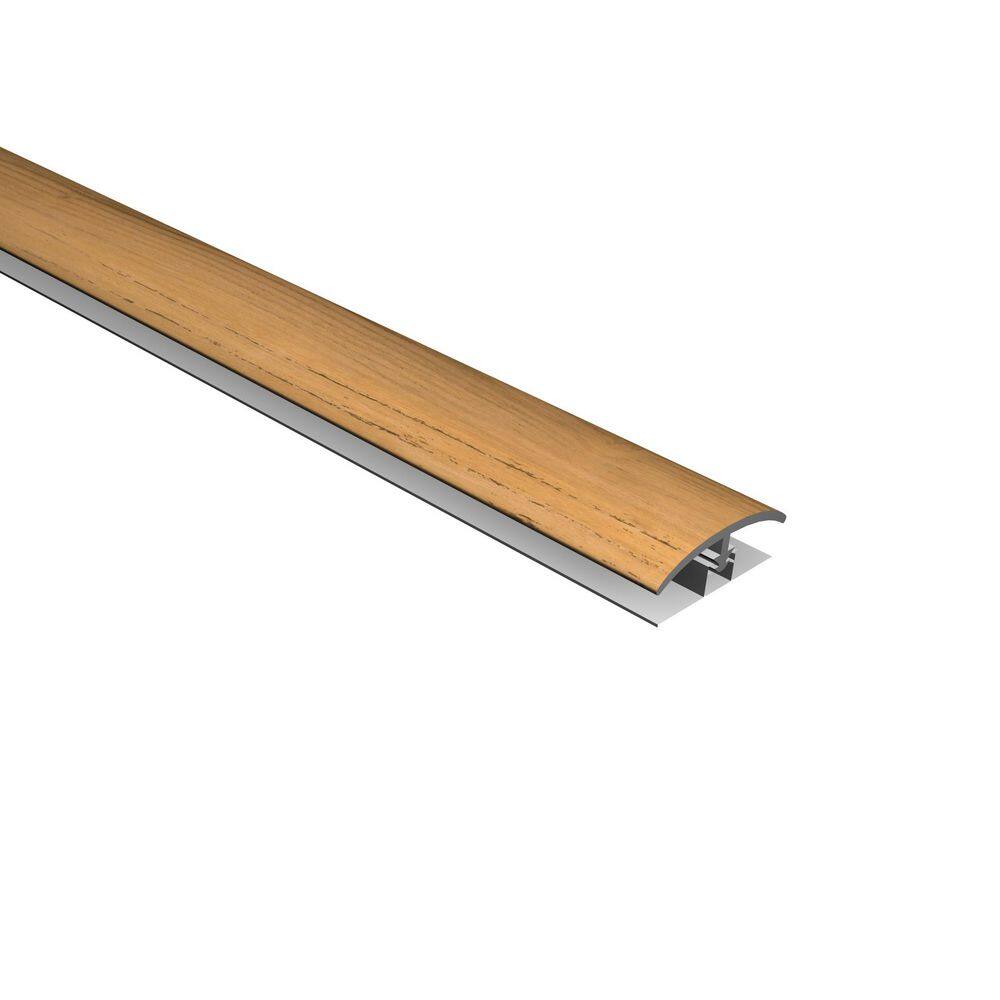 CALI New Horizon Teak 9/16 in. T x 1-1/4 in. W x 72-13/16 in. L Vinyl T ...