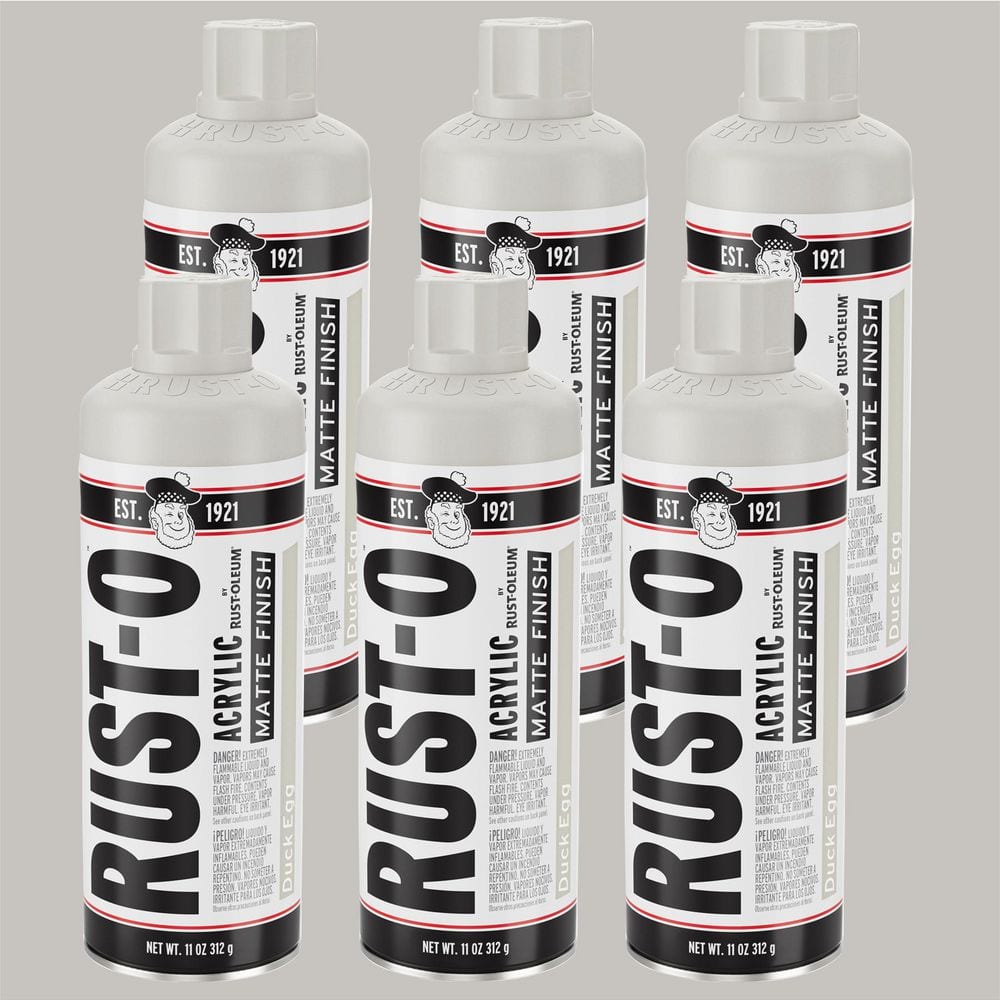 Rust-O 11 oz. Rust-O Matte Duck Egg Spray Paint (Case of 6) 392222 ...