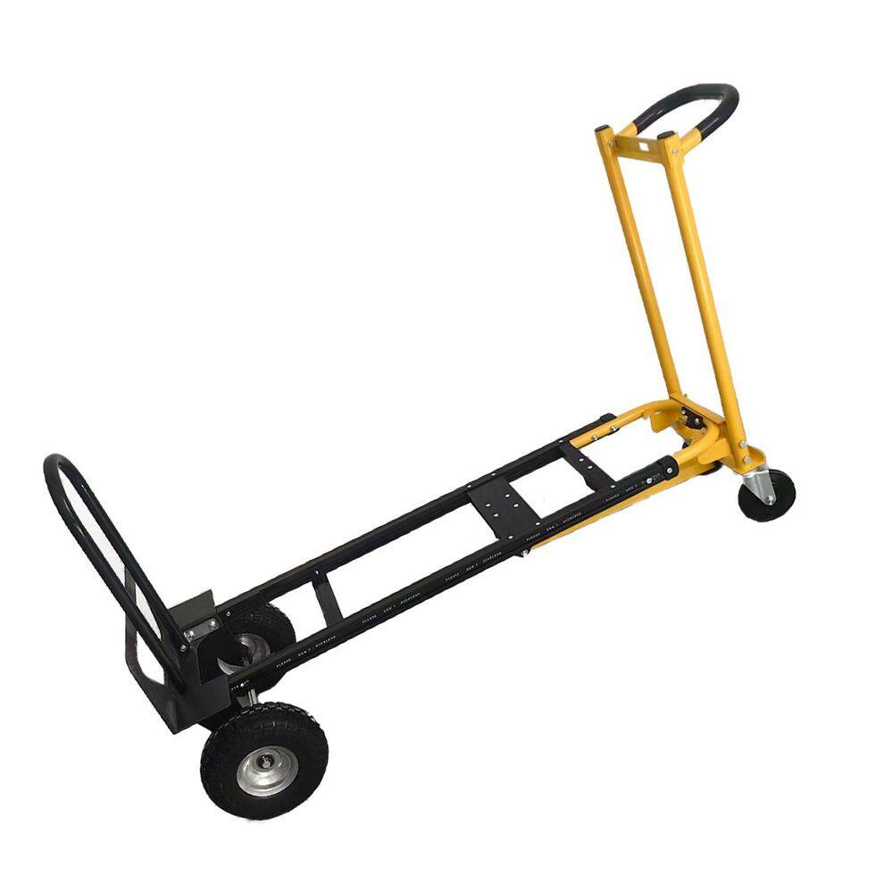 LITEKON 3-in-1 52 in. x 18 in. Aluminum Hand/Platform Tool Cart-550 ...