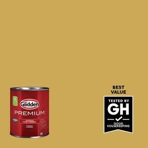 Glidden Essentials 1 gal. PPG1107-6 Glorious Gold Satin Exterior Paint ...