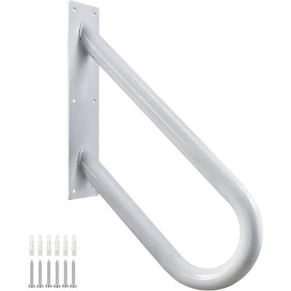 Afoxsos 18 White U-Shaped Wall Mount Handrails for 1-2 Outdoor Steps ...