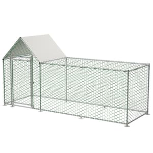 Thanaddo 119 in. W. x 42 in. Outdoor Chicken Coops Metal Chicken Pen ...