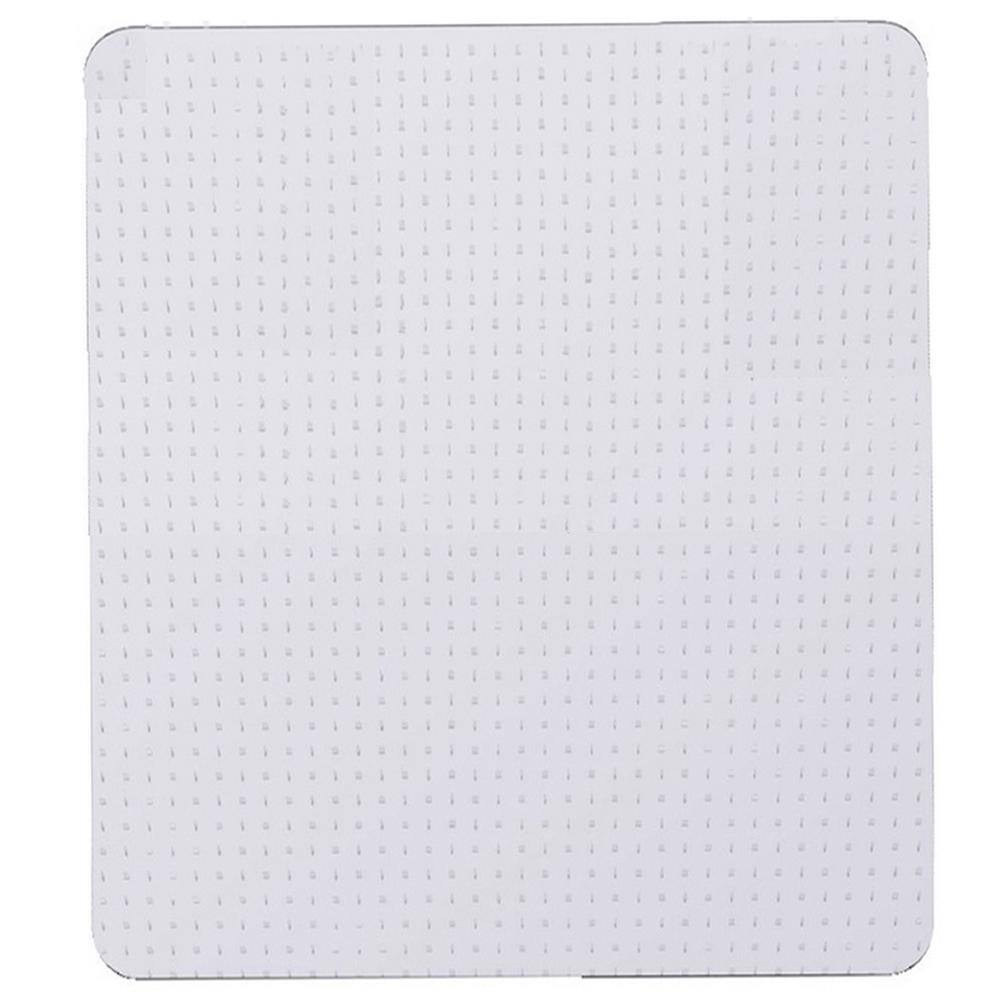 DIRECT WICKER 30 in. x 48 in. Clear Rectangle PVC Studs Chair Mat for ...