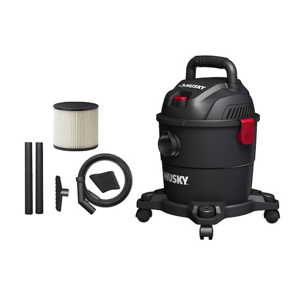 Husky 4 Gal. Portable Poly Wet/Dry Vac 8200441B - The Home Depot