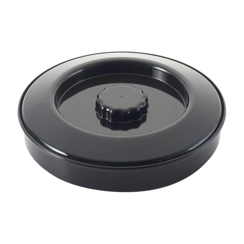 Winco 7.5 in. W x 3.0 in. H x 7.5 in. D Black Polypropylene Tortilla ...