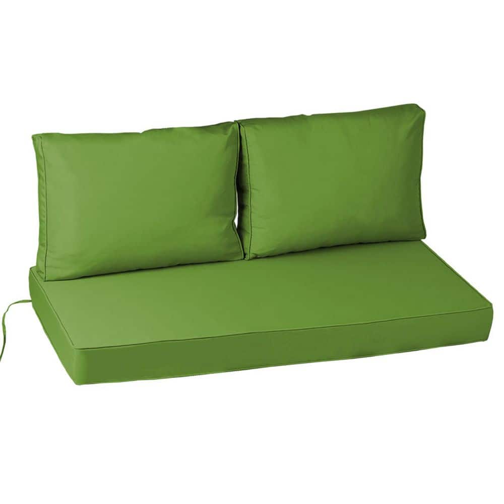 YLLN 24 x 18 in. Outdoor Loveseat Cushion Set-Waterproof, Fade ...