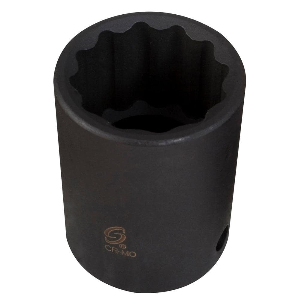 SUNEX TOOLS 16 mm 1/2 in. Drive 12-Point Deep Impact Socket SUN216ZM ...